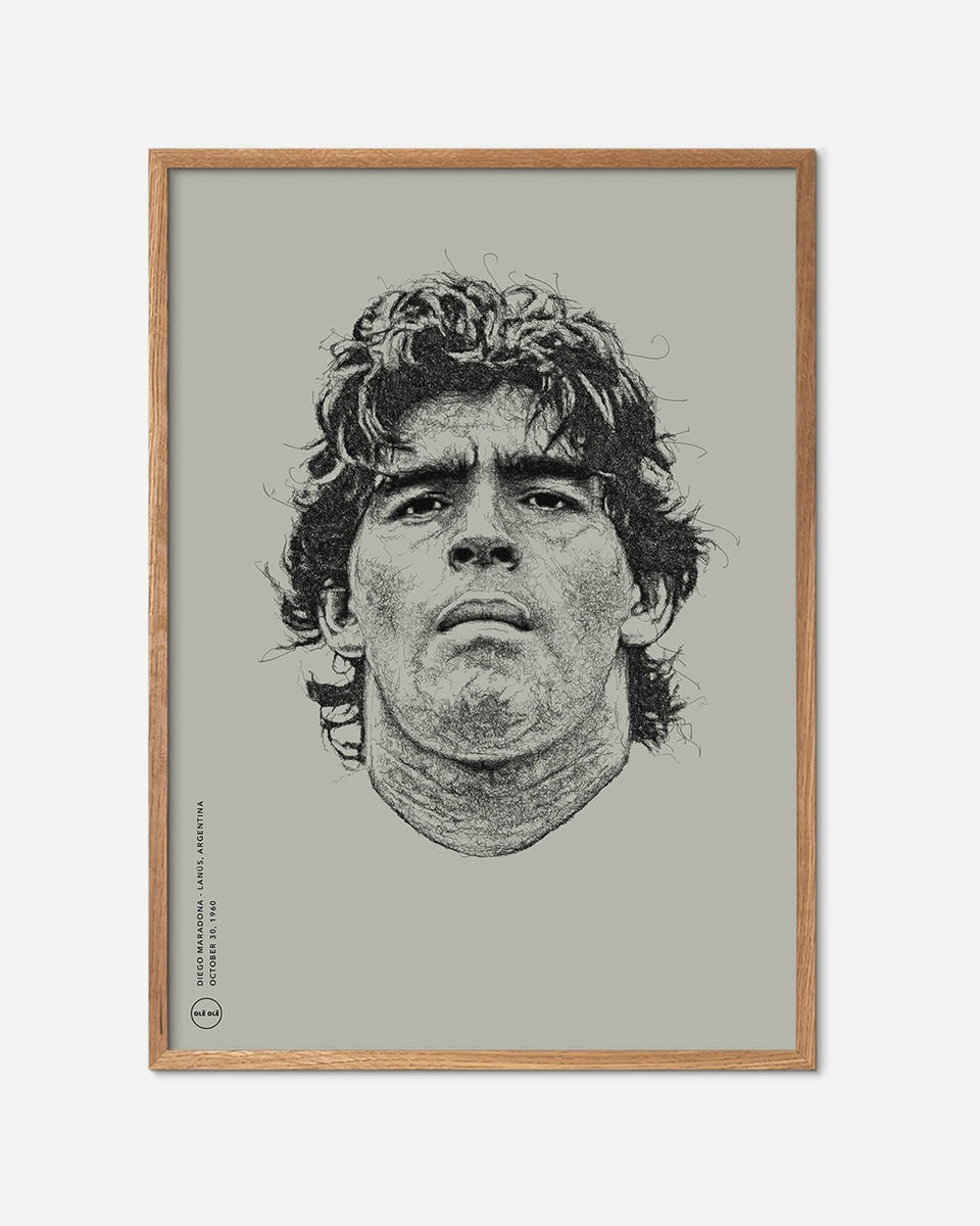 Diego Maradona | Football Art Poster | Olé Olé