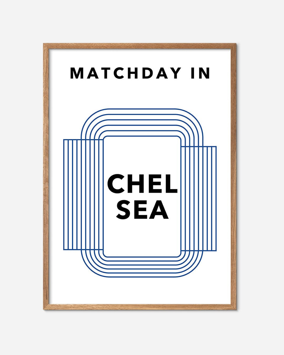 Matchday in Chelsea | Football Art Poster | Olé Olé