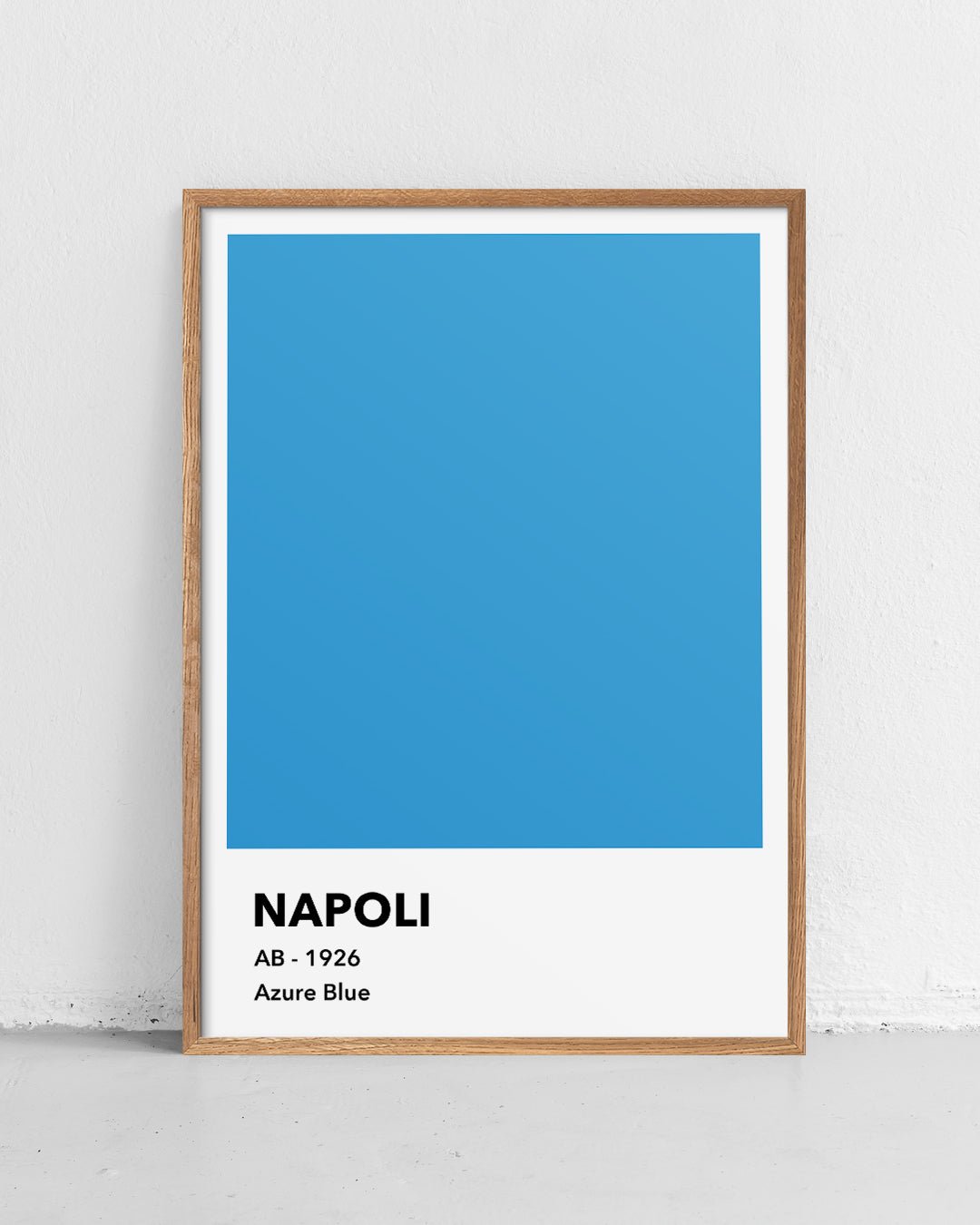 Napoli - Azure Blue | Football Art Poster – Olé Olé